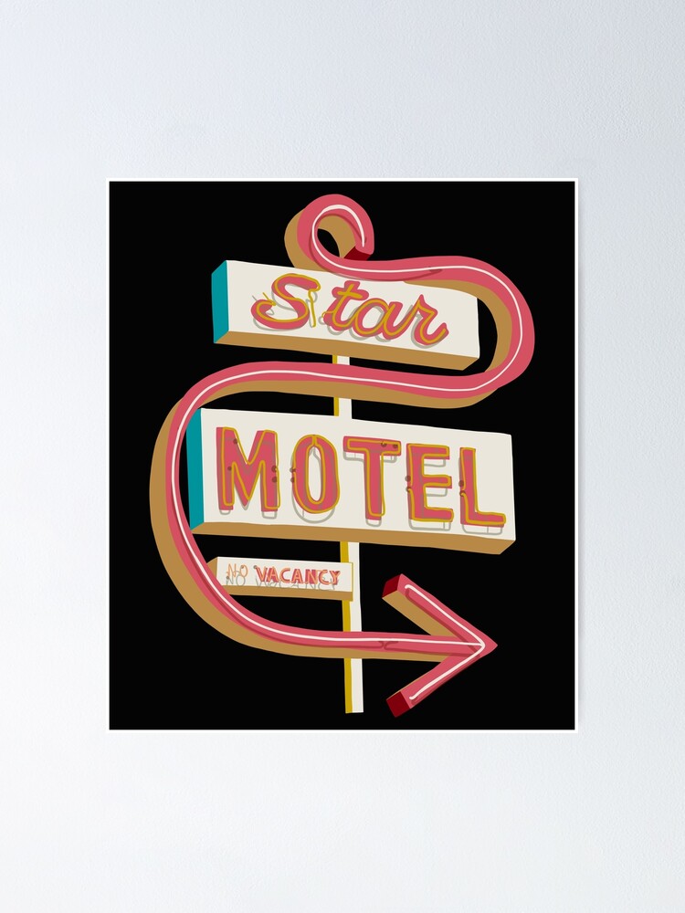 "Star Motel Vintage Sign" Poster by jenbucheli | Redbubble