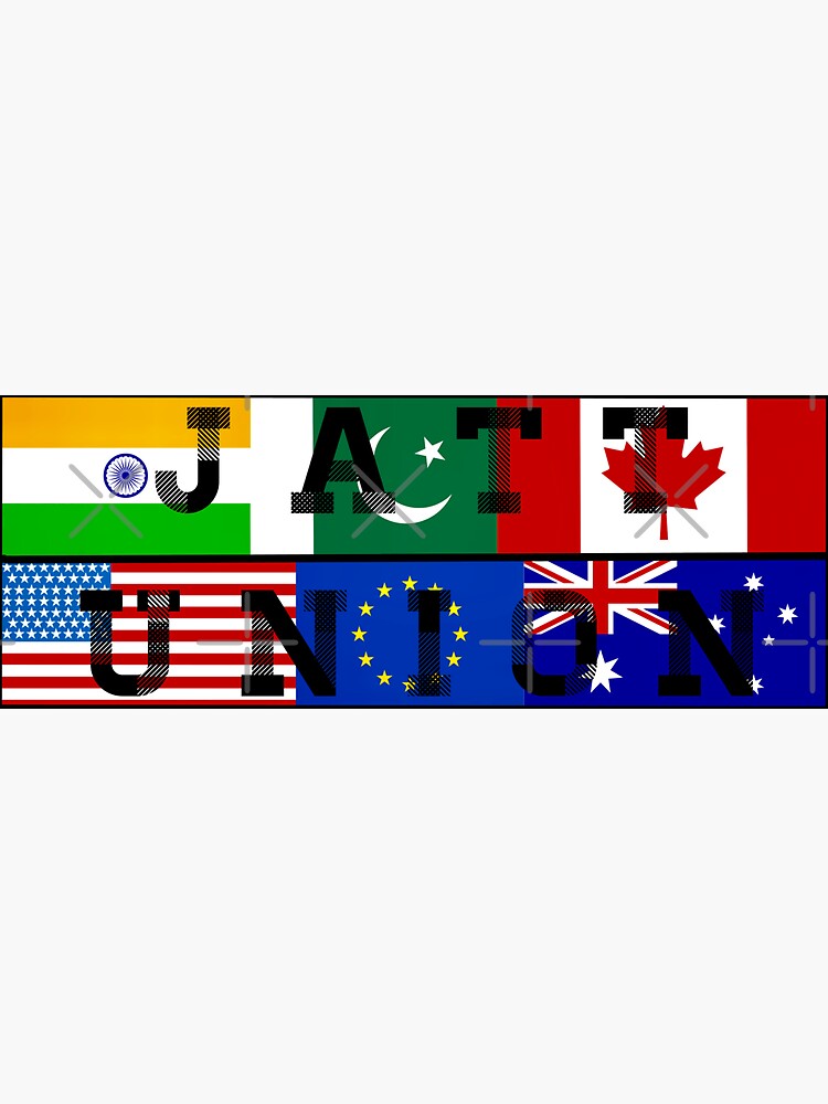 "JATT UNION Punjabi Art" Sticker for Sale by Jashan22 | Redbubble