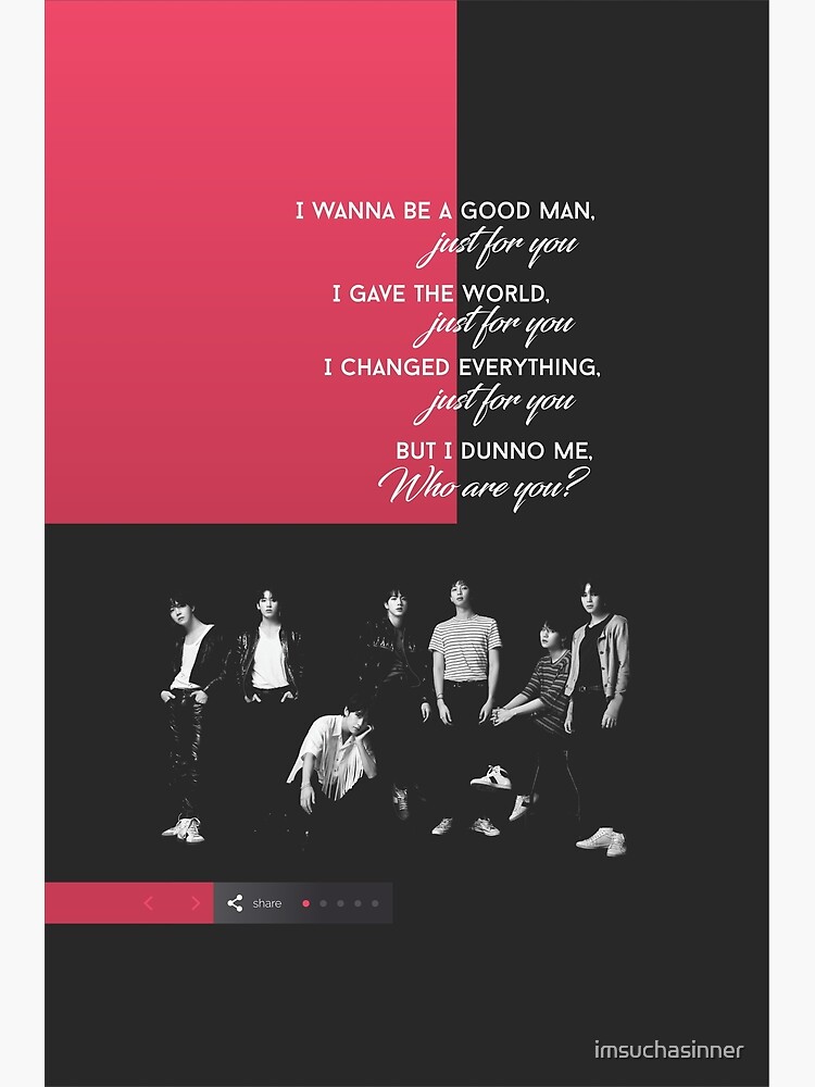 "BTS - Fake Love" Poster by imsuchasinner | Redbubble