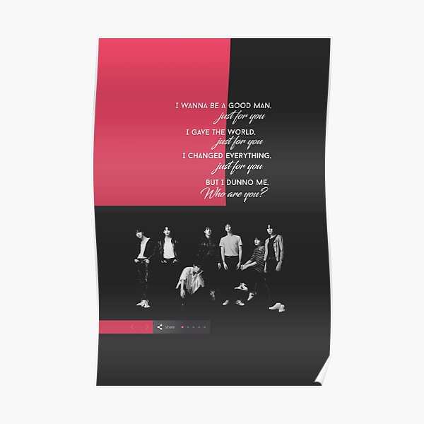 "BTS - Fake Love" Poster by imsuchasinner | Redbubble