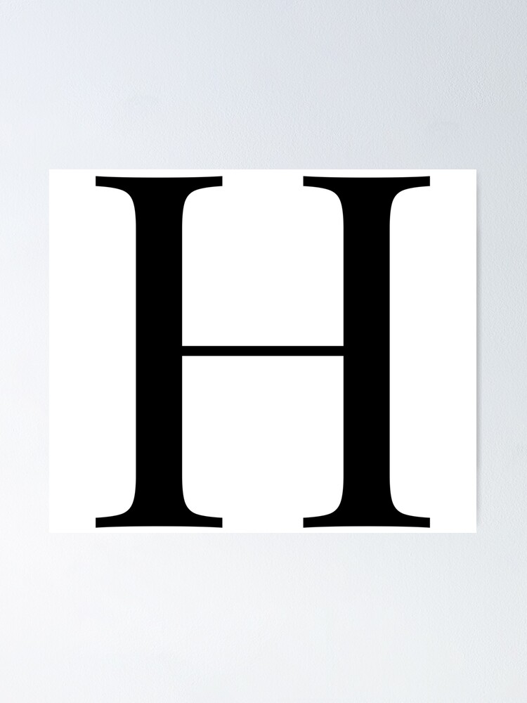 "Letter H" Poster for Sale by marosharaf | Redbubble