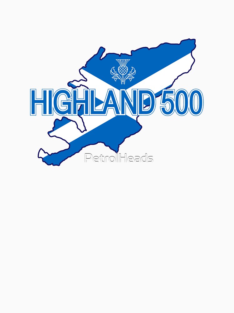 "Highland 500 Driving Route" T-shirt for Sale by PetrolHeads ...