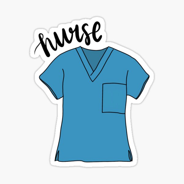 "Nurse Scrubs" Sticker for Sale by vadasyva | Redbubble