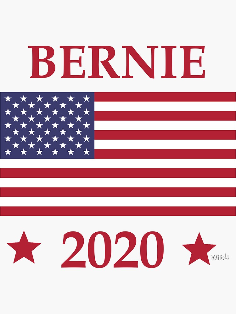 "Bernie 2020" Sticker by Wilb4 | Redbubble