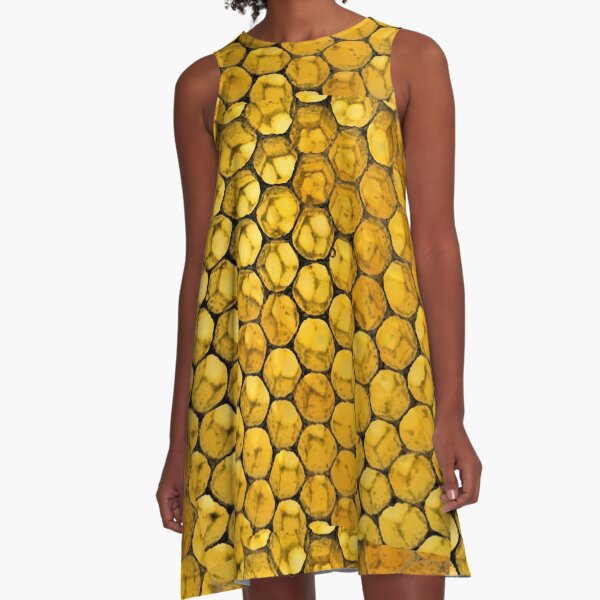 "The Yellow Hive" A-Line Dress for Sale by baudrillier | Redbubble