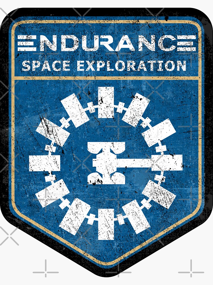 "Interstellar: Endurance Space Exploration Badge" Sticker for Sale by ...