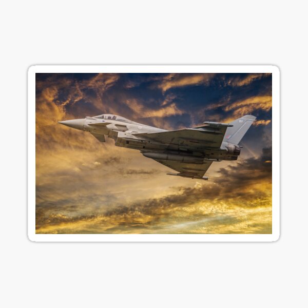 "RAF Typhoon Airside" Sticker by DonMc | Redbubble