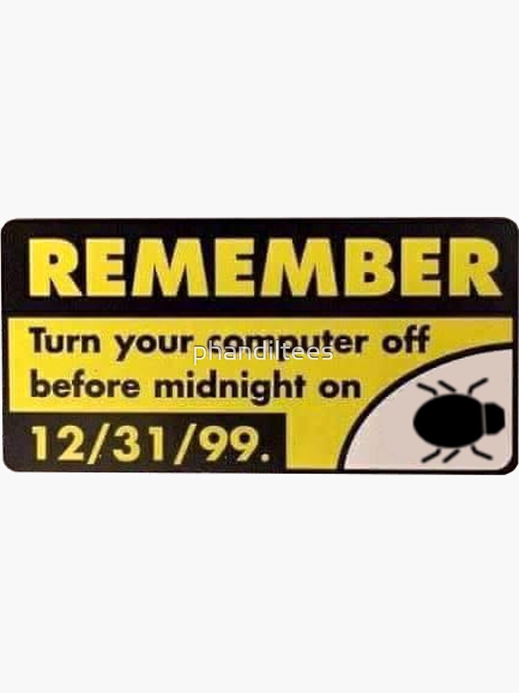 "Millennium Bug" Sticker for Sale by phandiltees | Redbubble