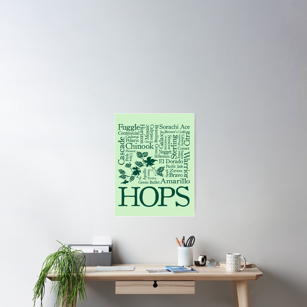 "All the Different Kinds of Hops" Poster for Sale by MeghanTaylorArt ...