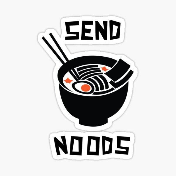 "Send Noods" Sticker by coffeewithmilk | Redbubble