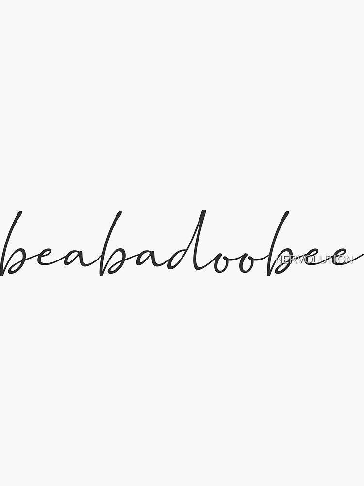 "Beabadoobee" Sticker for Sale by NERVOLUTION | Redbubble