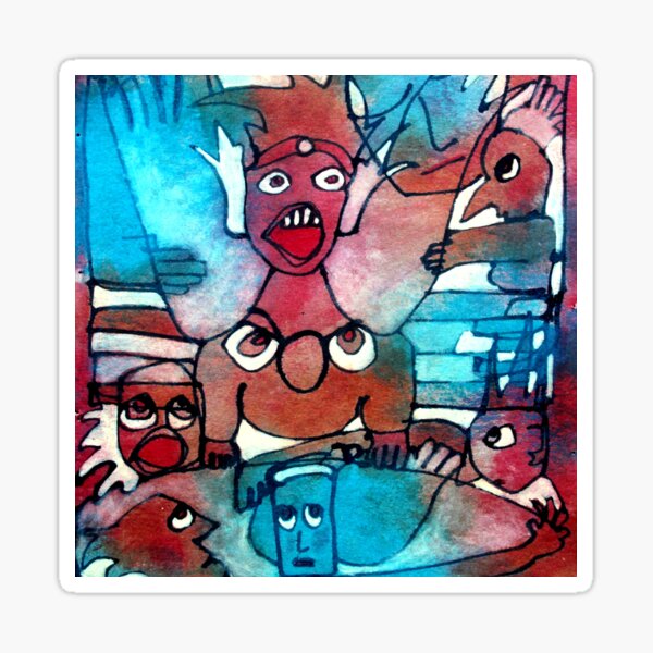 "Gargoyle Takeover" Sticker for Sale by tamsinhaggis | Redbubble