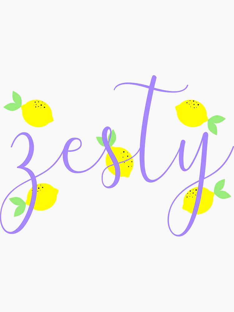 "Zesty" Sticker for Sale by totallyawesome | Redbubble