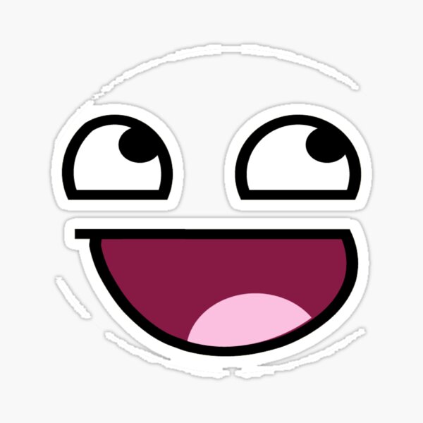 "Happy meme." Sticker by deepsweller | Redbubble