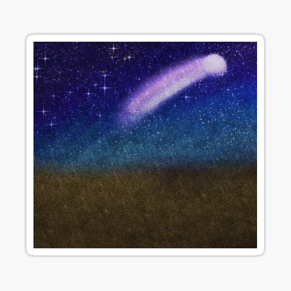 "Starry comet" Sticker by theodora14pines | Redbubble