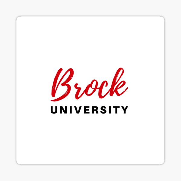 "Brock University Logo" Sticker by stickel | Redbubble
