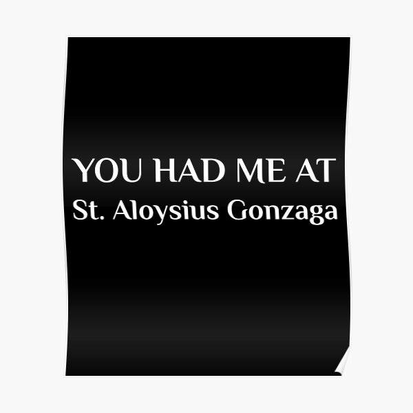 "St. Aloysius Gonzaga Christian Confirmation Saint" Poster for Sale by ...