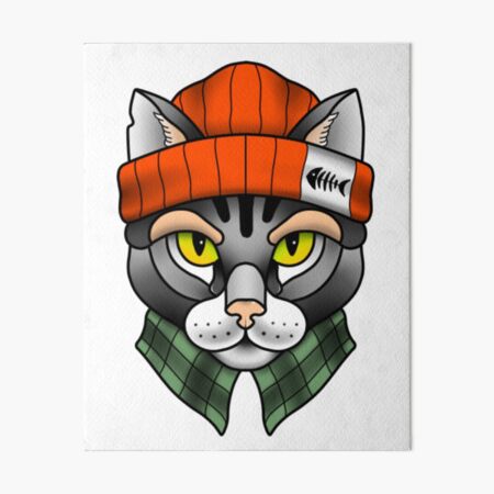 Gangsta Cat Wall Art | Redbubble