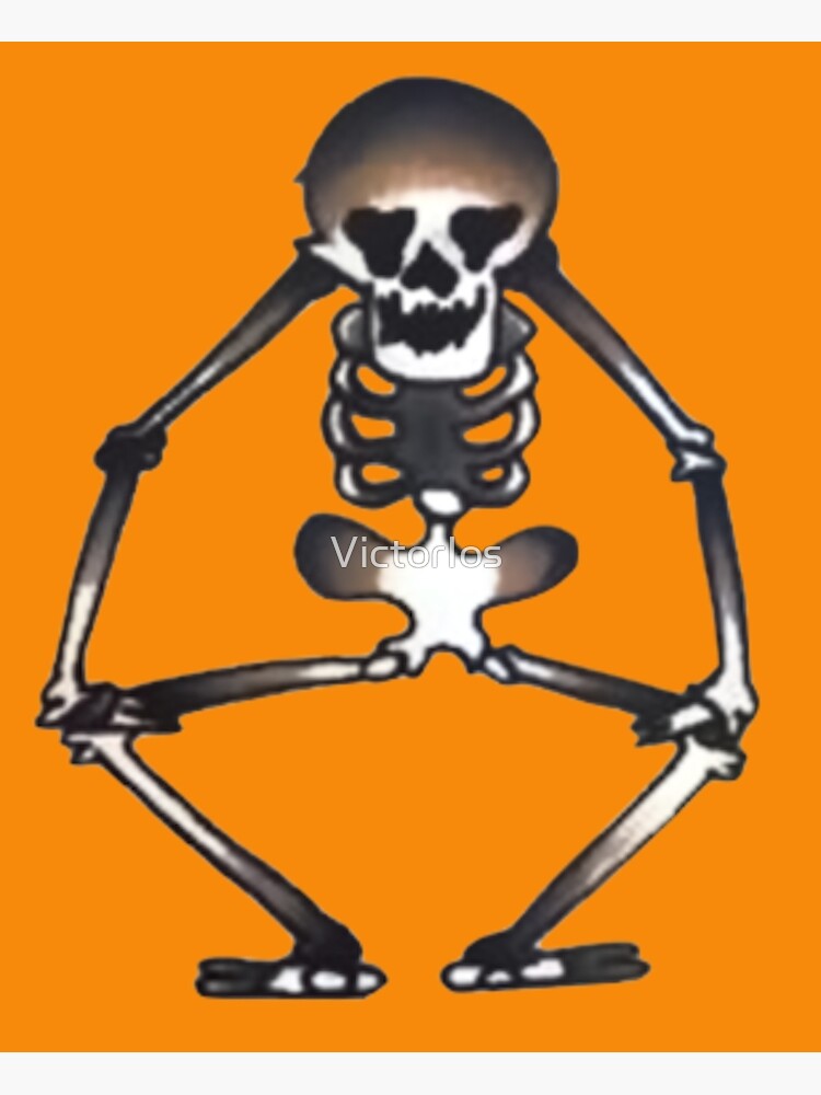 Paper & Party Supplies Excited Skeleton 4x6 Postcard Stationery ...