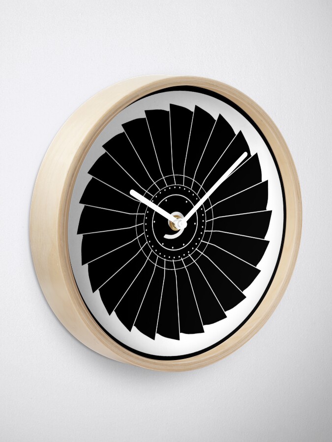 "B-737 Turbine Commercial Airliner Engine " Clock for Sale by ...