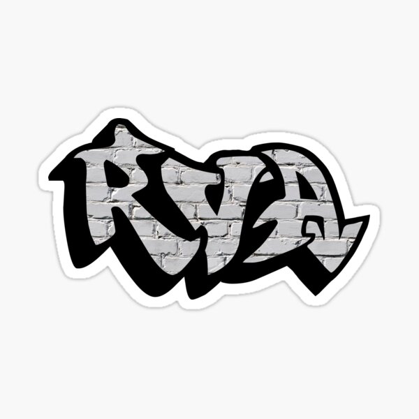 "RVA Logo Richmond Virginia- Graffiti on White Wall" Sticker for Sale ...