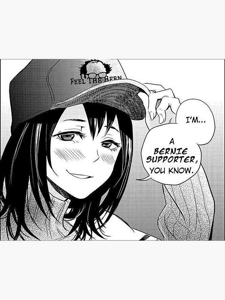 "Bernie Manga Girl" Poster by SenpaiWestin | Redbubble