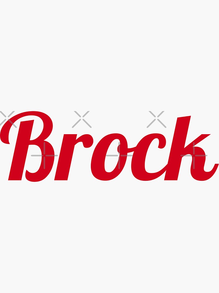 "Brock University Logo" Sticker for Sale by stickel | Redbubble
