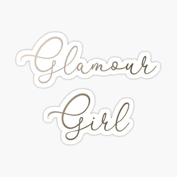 "Glamour Girl" Sticker by Blu888 | Redbubble
