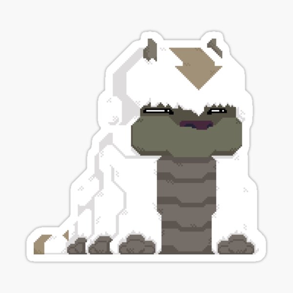Pegatina «Pixel Art Appa» de jeyyywastaken | Redbubble