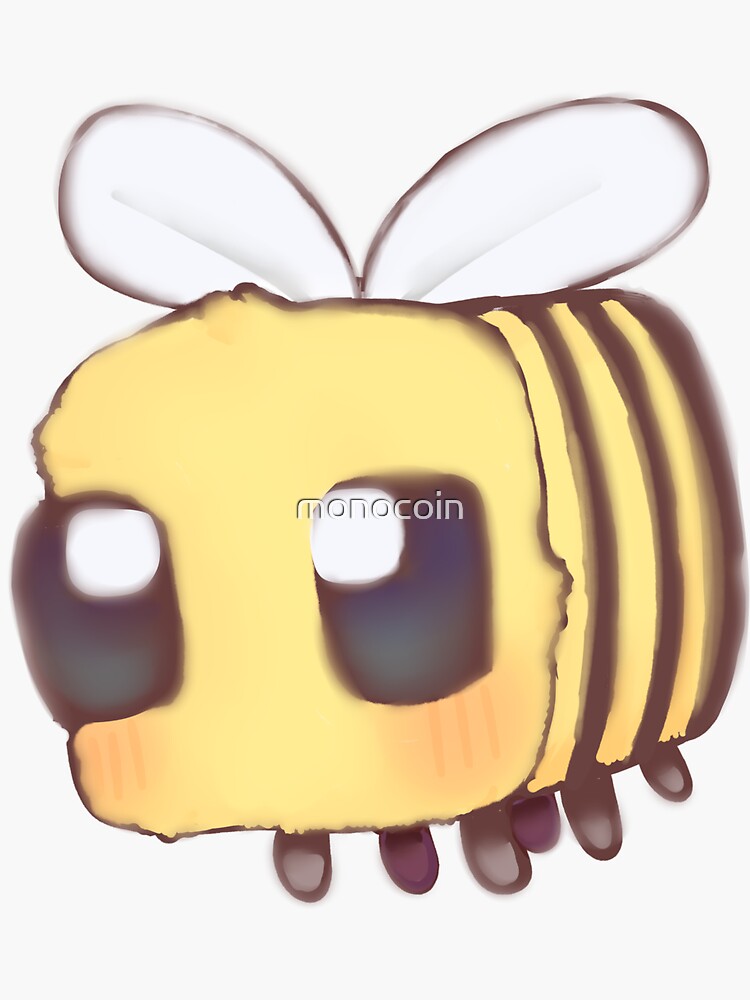 "busy bee" Sticker for Sale by monocoin | Redbubble