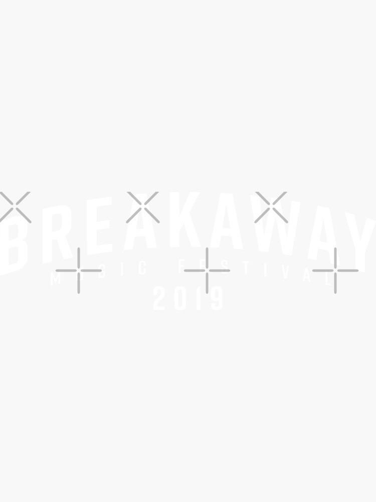 "Breakaway Music Festival " Sticker for Sale by EmNe | Redbubble