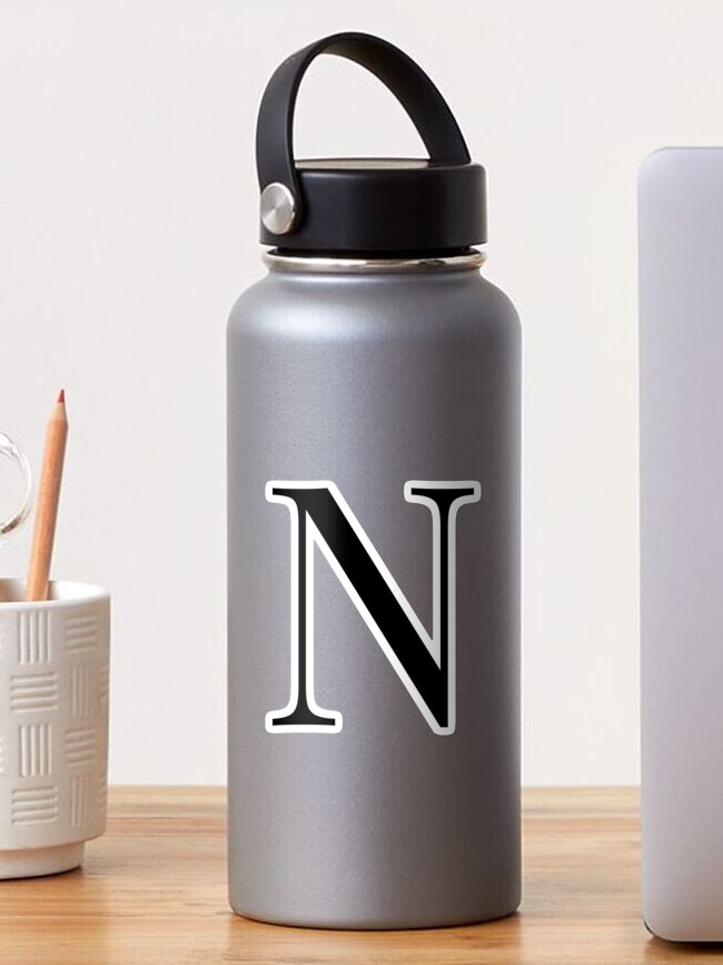 "Letter N" Sticker for Sale by MKCoolDesigns MK | Redbubble