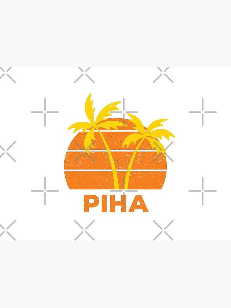 "Piha Retro" Poster by teesaurus | Redbubble