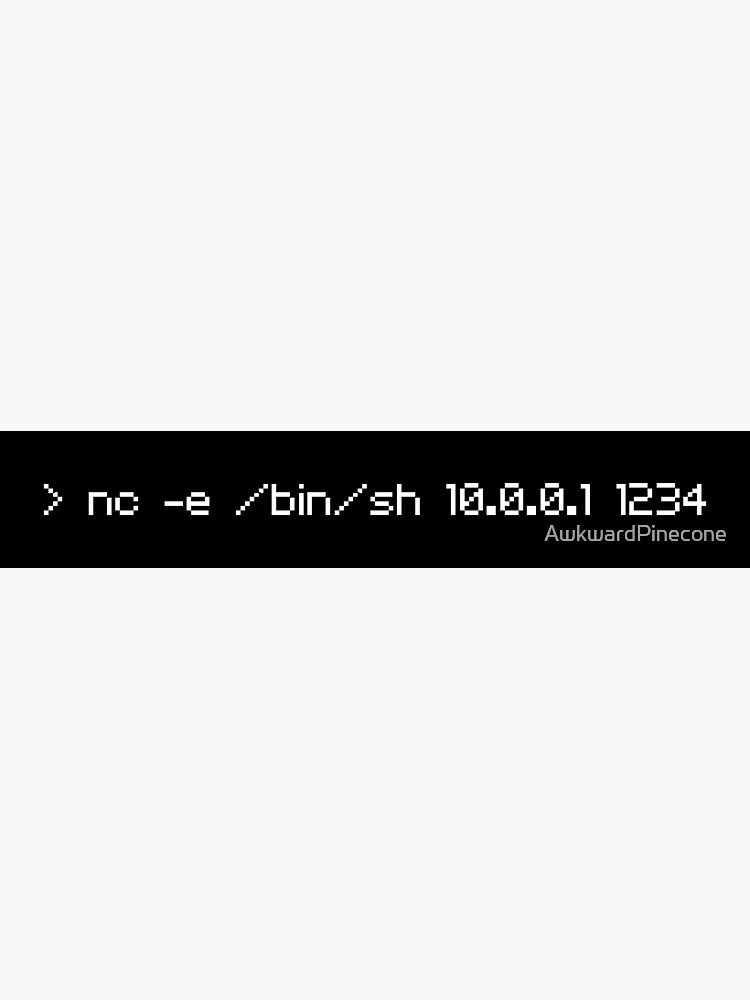 Command Line Netcat Reverse Shell Pixel Art Command Sticker For Sale By Awkwardpinecone