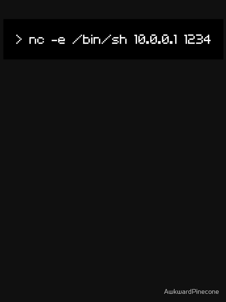 "Command-Line Netcat Reverse Shell Pixel Art Command" T-shirt for Sale ...