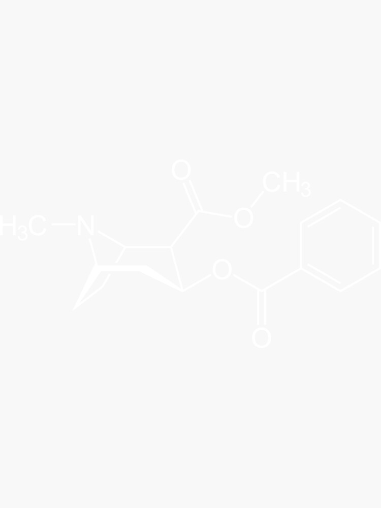 "Cocaine Molecule" Sticker for Sale by ArgosDesigns | Redbubble