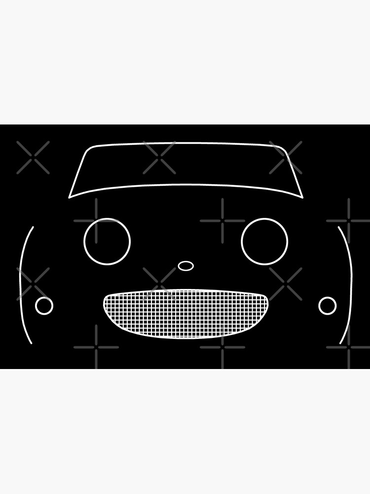 "Austin Healey "frogeye" Sprite British classic car outline graphic ...