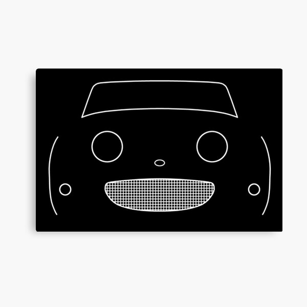 "Austin Healey "frogeye" Sprite British classic car outline graphic ...