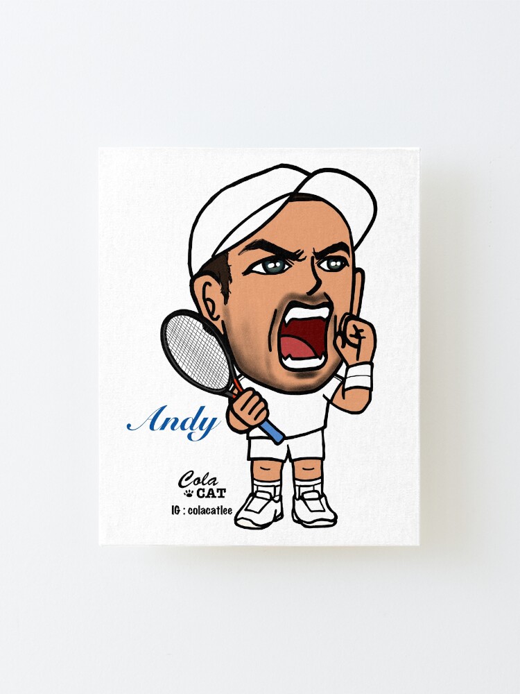 "Andy Murray" Mounted Print by Colacatlee | Redbubble