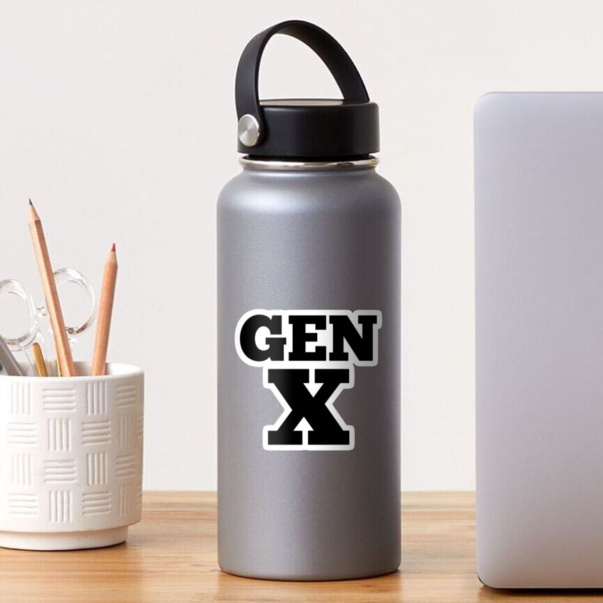 "Gen X" Sticker by artpirate | Redbubble