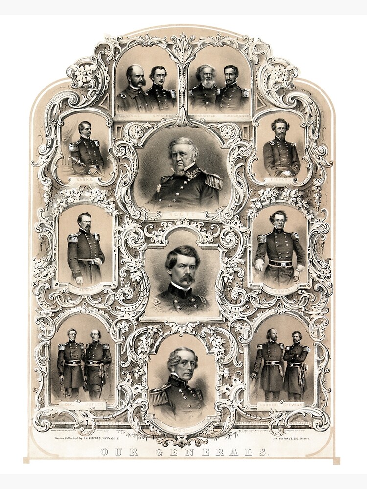 "Our Generals -- Union Civil War" Photographic Print by warishellstore ...