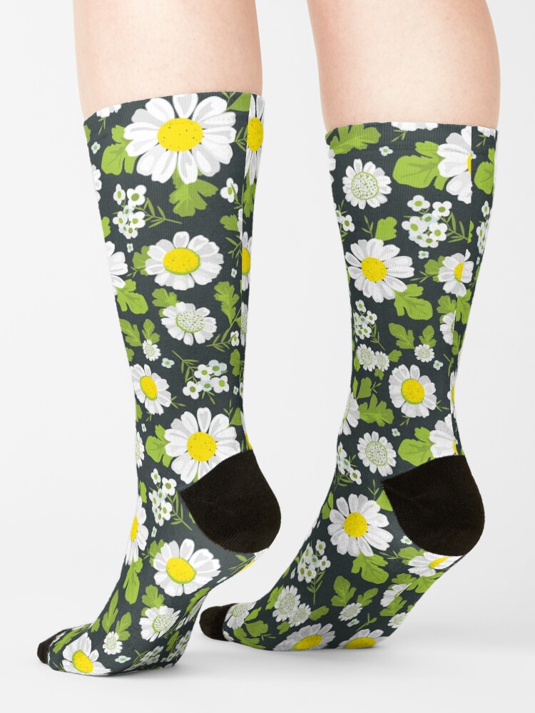 "Daisy Flowers Pattern" Socks for Sale by lents | Redbubble