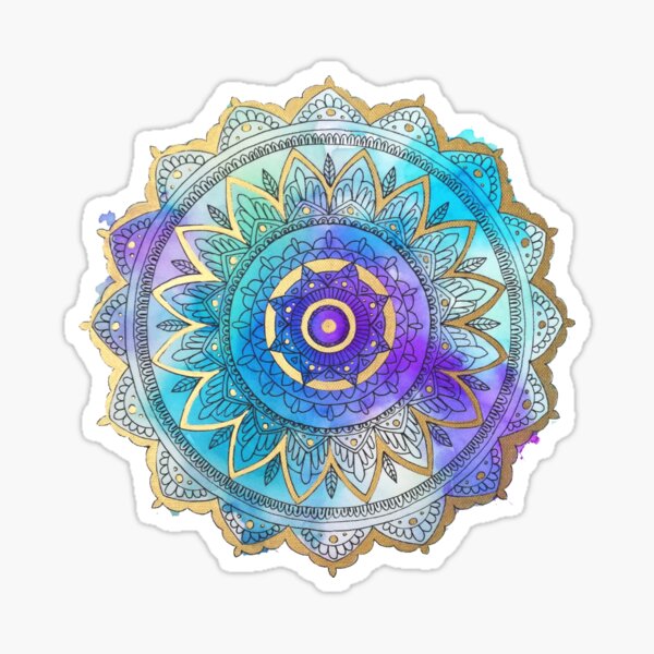 "Gold mandala" Sticker for Sale by KatkaTekel | Redbubble