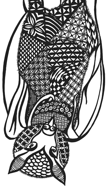 "Bat Zentangle" by KraftyPanda | Redbubble