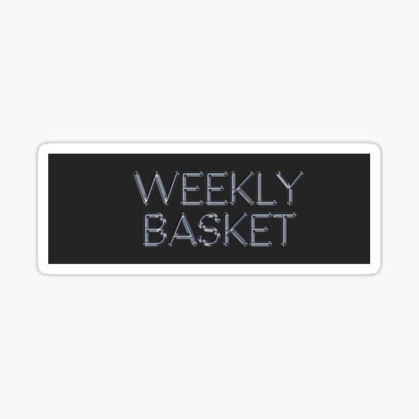 "Basket Labels - Label Machine - Weekly Basket" Sticker for Sale by ...