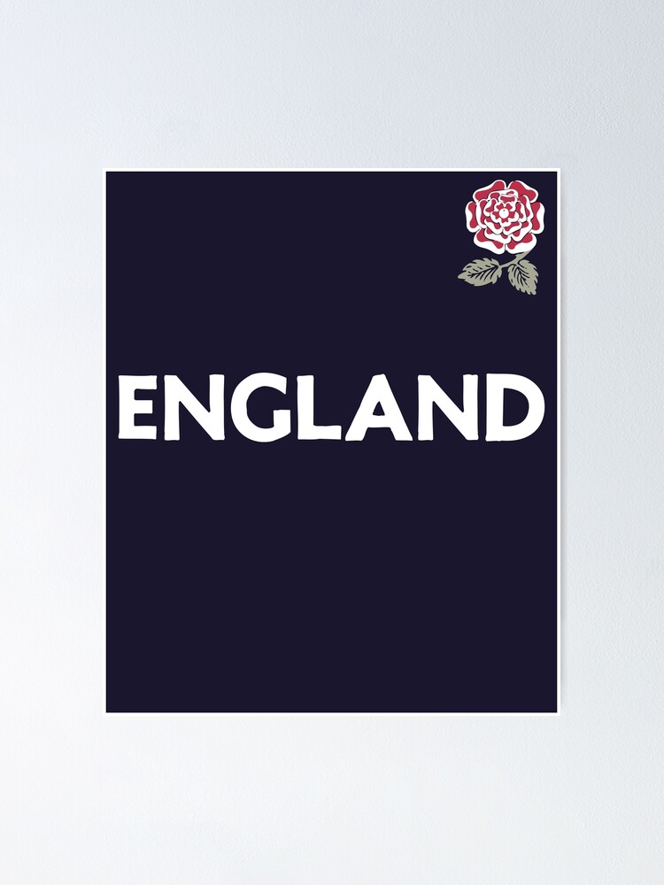 "England Rugby (2019 | Rose Crest)" Poster by countercolour | Redbubble