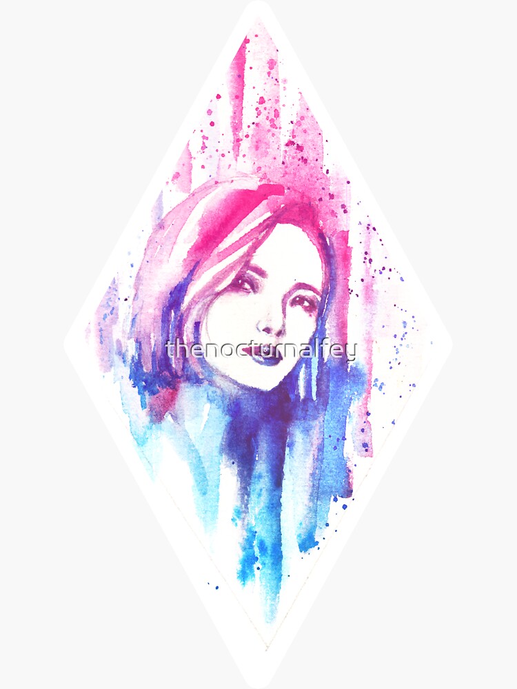 "MAMAMOO WHEEIN - Watercolor Painting" Sticker by thenocturnalfey ...