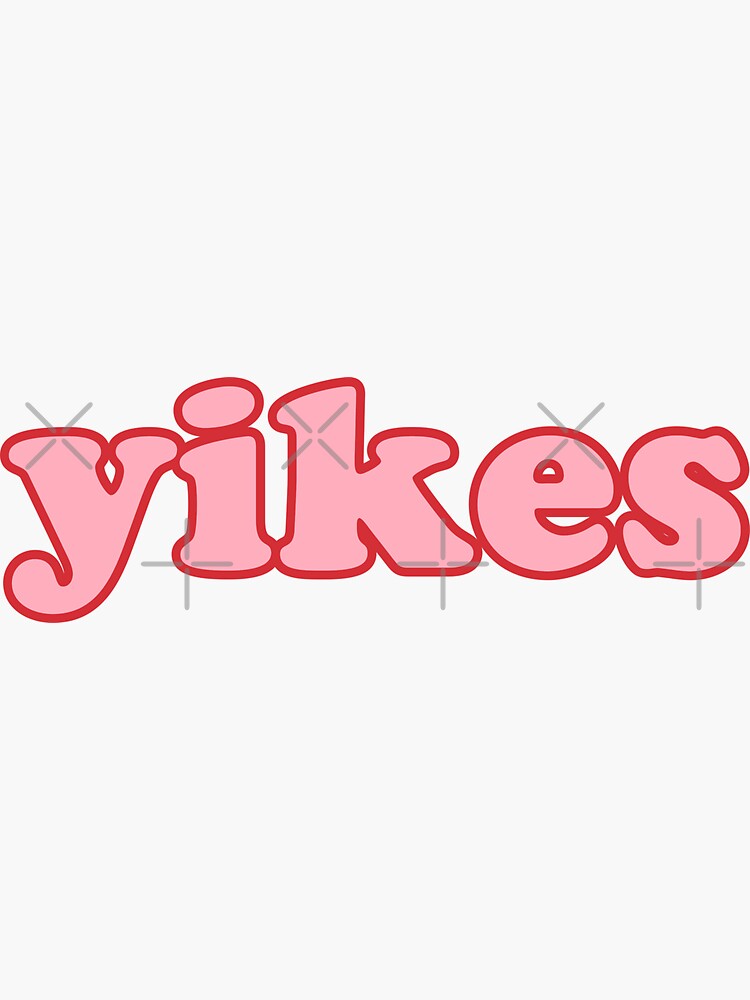 "yikes" Sticker for Sale by skr0201 | Redbubble