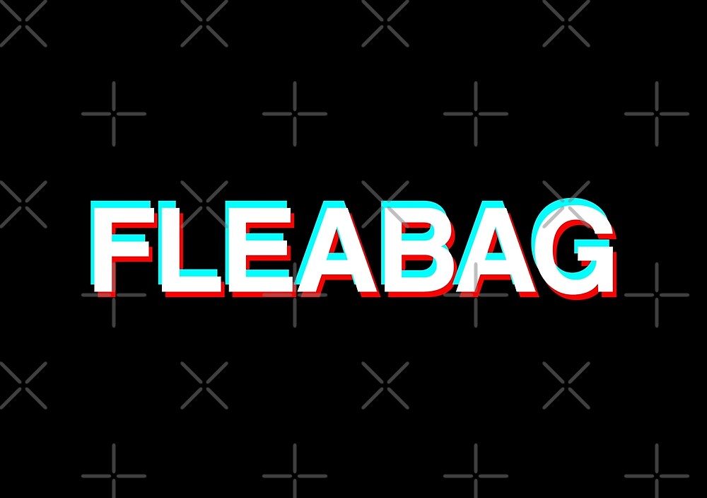"FLEABAG Logo Glitch - White" by VikingElf | Redbubble