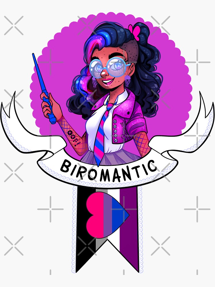 "I was sorted into the Biromantic House" Sticker for Sale by evocaitart ...